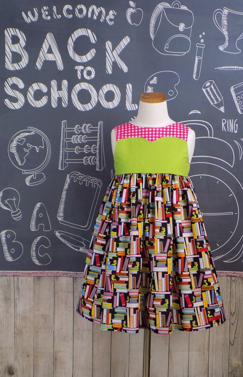 Girls Book Dress, Reading, Book Week, Back to School Dress, First Day ...