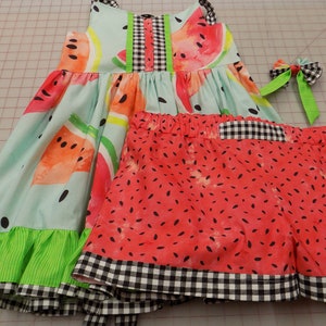 Girls Watermelon Outfit, Watermelon Pageant, Birthday Party, Watermelon ...