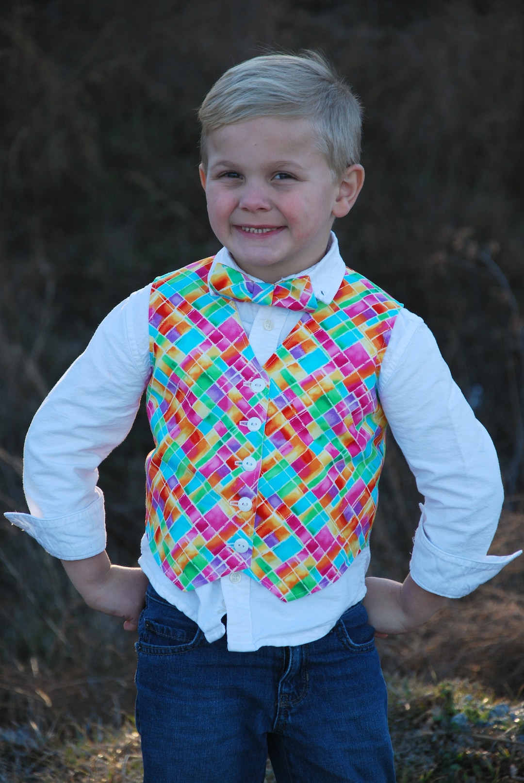 Boys, Easter Vest, Spring Vest, Plaid Vest, Baby, Toddler, Teen ...