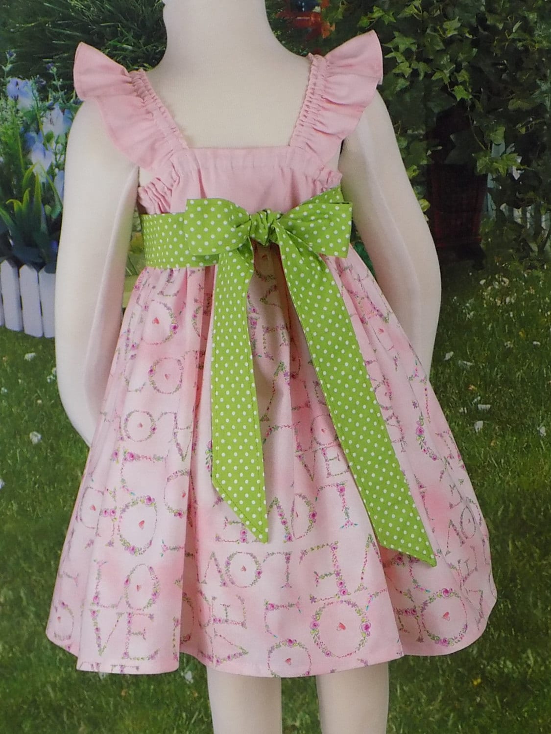 Pink, Easter Dress, Spring Dress, Valentines Day, Toddler, Girl, Heart ...
