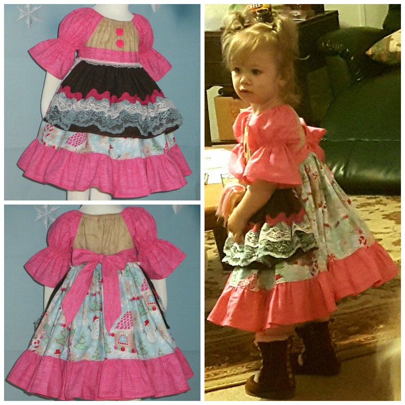 Girls, Gingerbread Dress, Toddler, Christmas Dress, Baby, Boutique ...