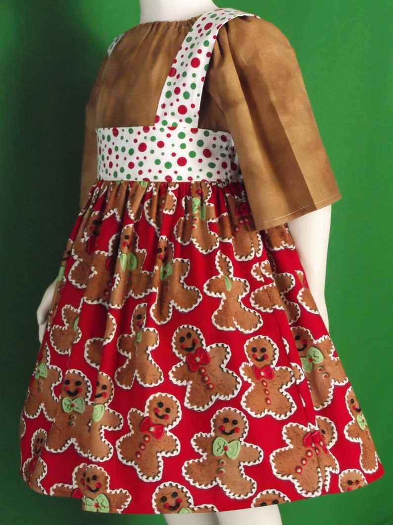 Girls Gingerbread Dress Toddler Christmas Dress Boutique | Etsy