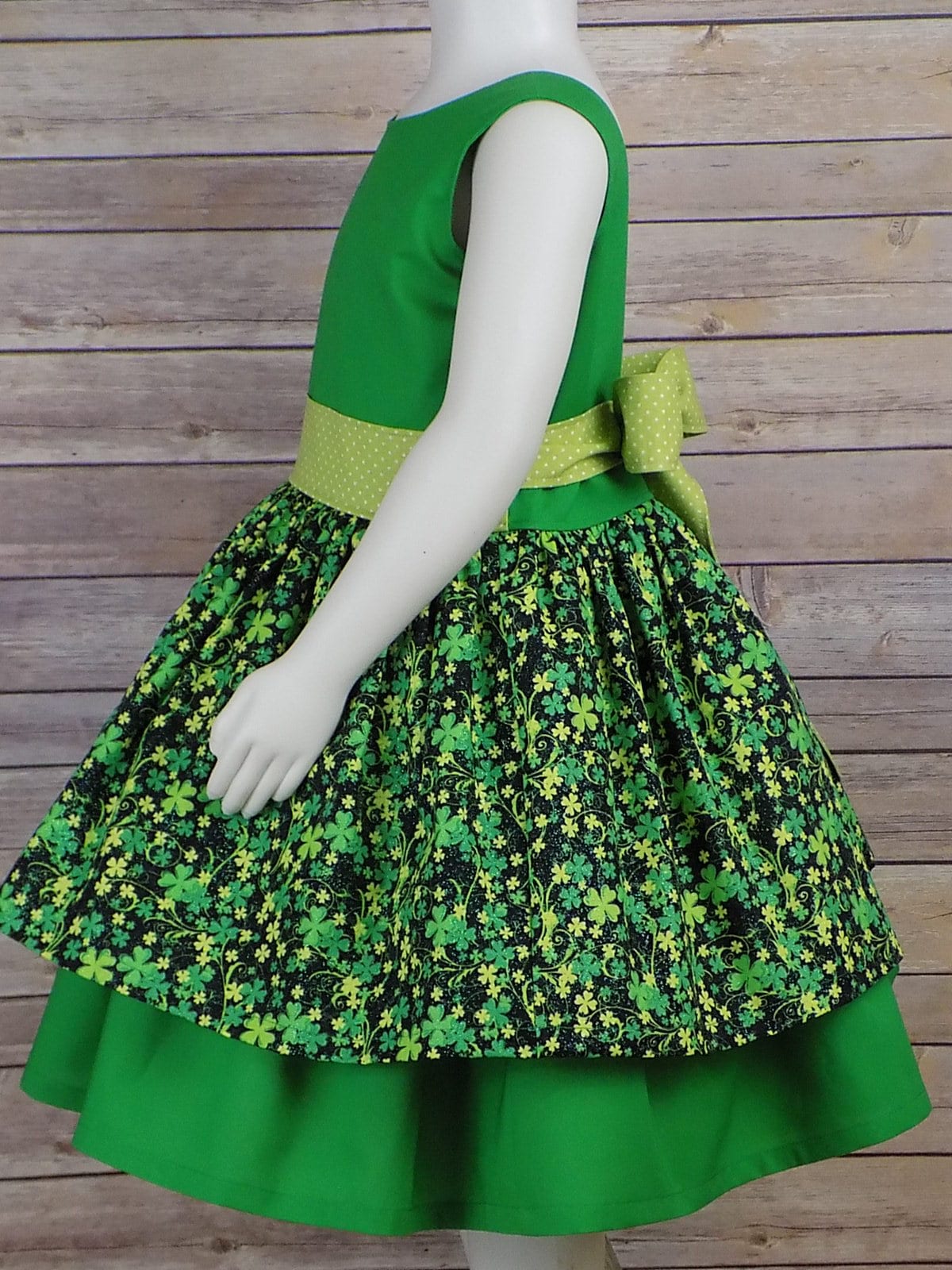 Girls Shamrock Dress, St Patricks Day Dress, Patty, Green, Toddler ...