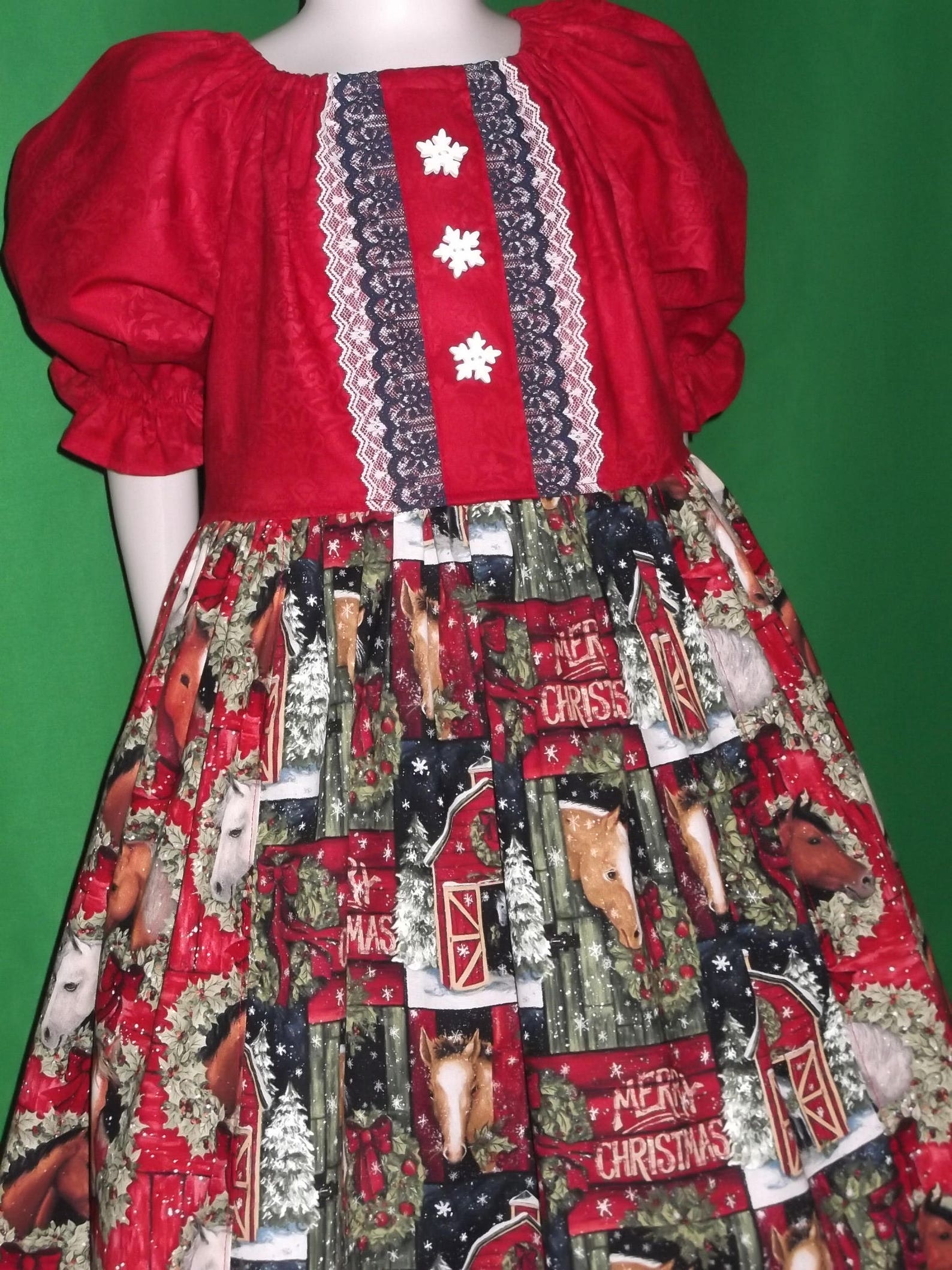 Girls Horse Dress Tween Red Barn Cowgirl Juniors - Etsy