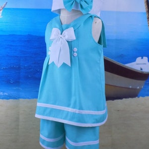 Pageant Sailor Outfit, Sailor Suit, Girl Sailor Top and Shorts ...