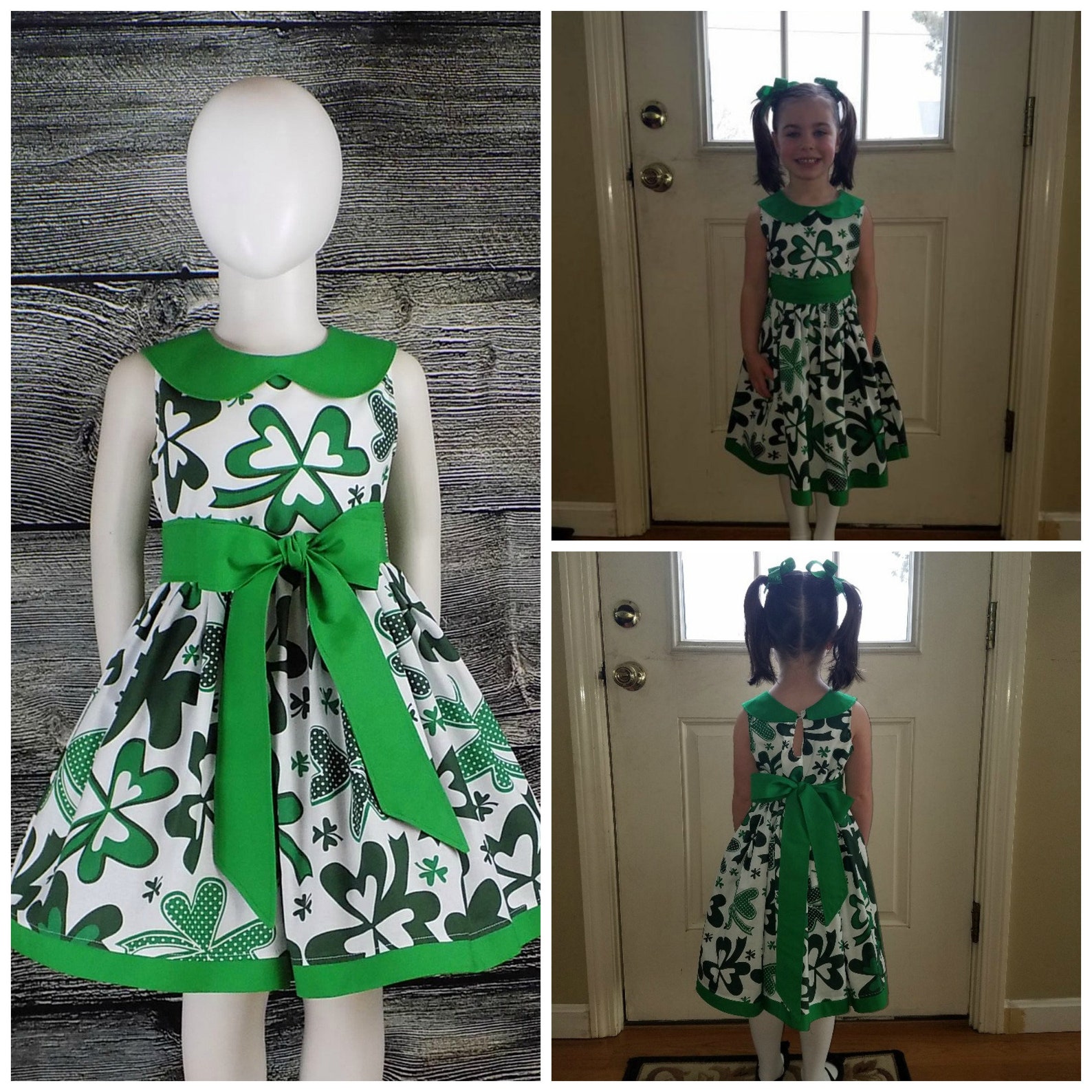 St Patricks Day Dress, Girl, Shamrock, Patty, Green, Toddler, Parade ...