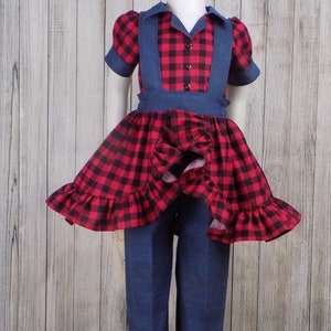 Girls Lumberjack Outfit, Pageant OOC, Denim Wear, Lumberjack Birthday ...