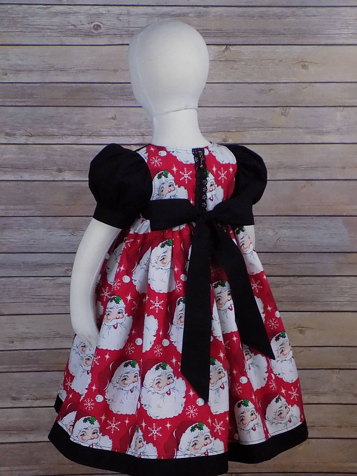 Girls Santa Dress Christmas Dress Red Christmas Dress Girl | Etsy