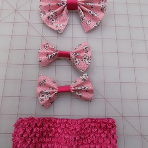 Pink Floral and White Eyelet Casual Wear Set for Pageant, Sportswear ...