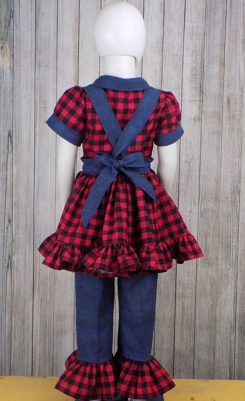 Girls Lumberjack Outfit Pageant OOC Denim Wear Lumberjack | Etsy