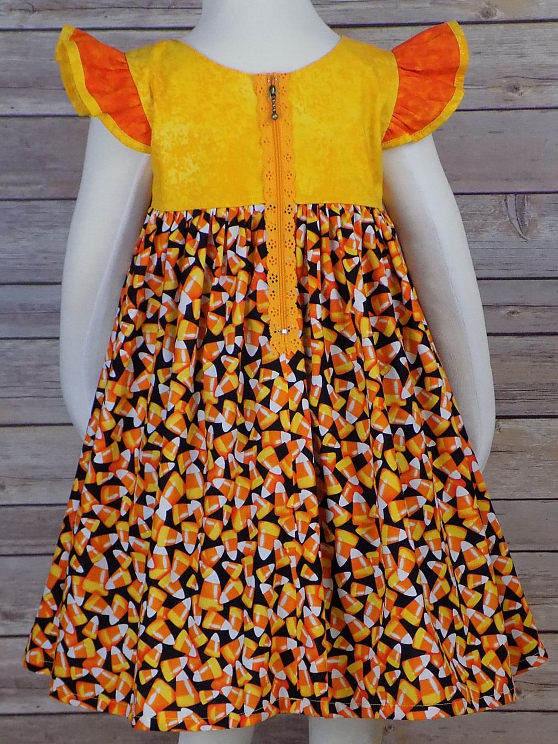Girls CANDY CORN Dress Outfit Girls HALLOWEEN Dress | Etsy