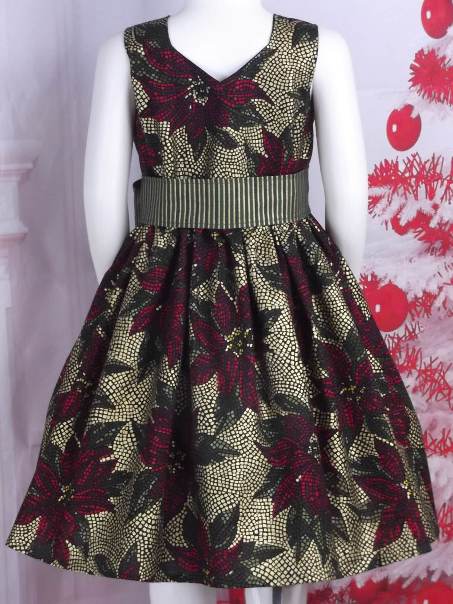 Girl Christmas Dress Toddler Holiday Dress Tween Black | Etsy