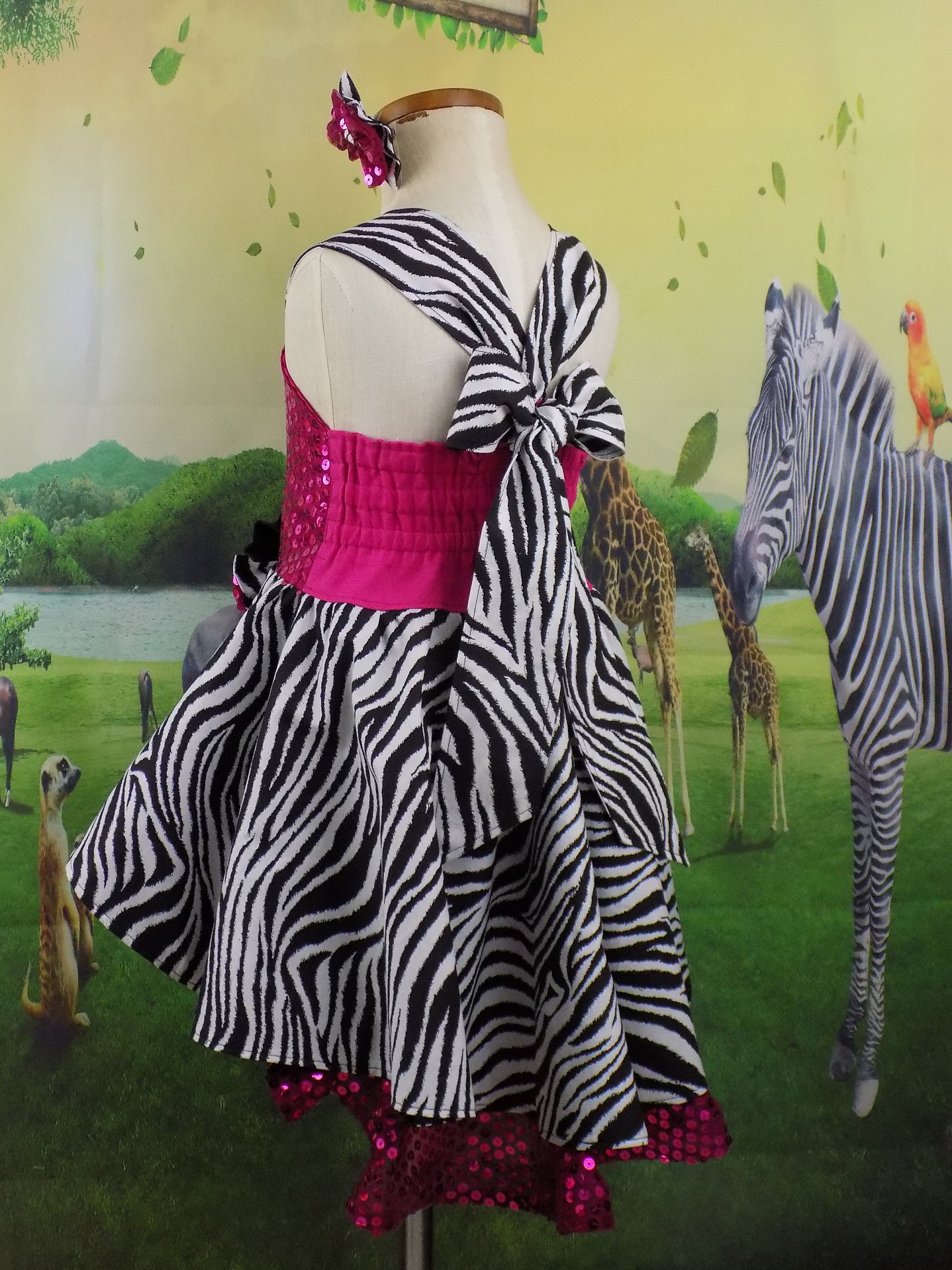 Jungle Pageant Wear, Zebra Outfit, Birthday Party, Wild Wear Set ...