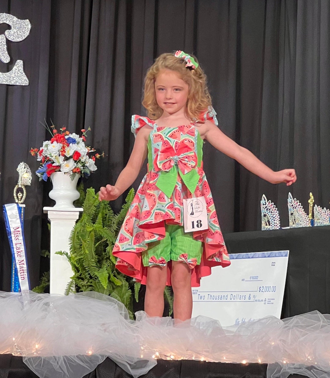 Girls Watermelon Outfit, Pageant, Watermelon Casual Wear, 1st Birthday ...