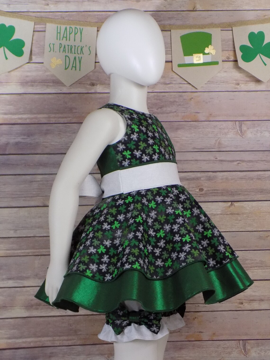 Shamrock Outift, Pageant, Girls Shamrock Dress, St Patricks Day Dress ...