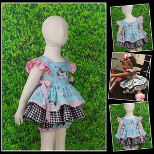 Girls Farm Outfit, Farm Birthday Party, Pink, Pig, Cow, OOC, Casual ...