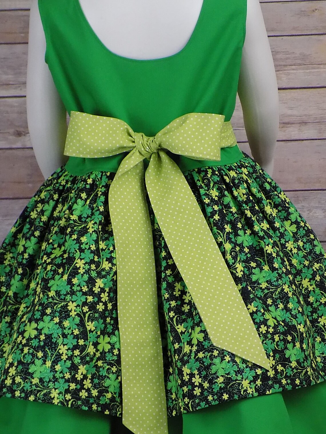 Girls Shamrock Dress, St Patricks Day Dress, Patty, Green, Toddler ...