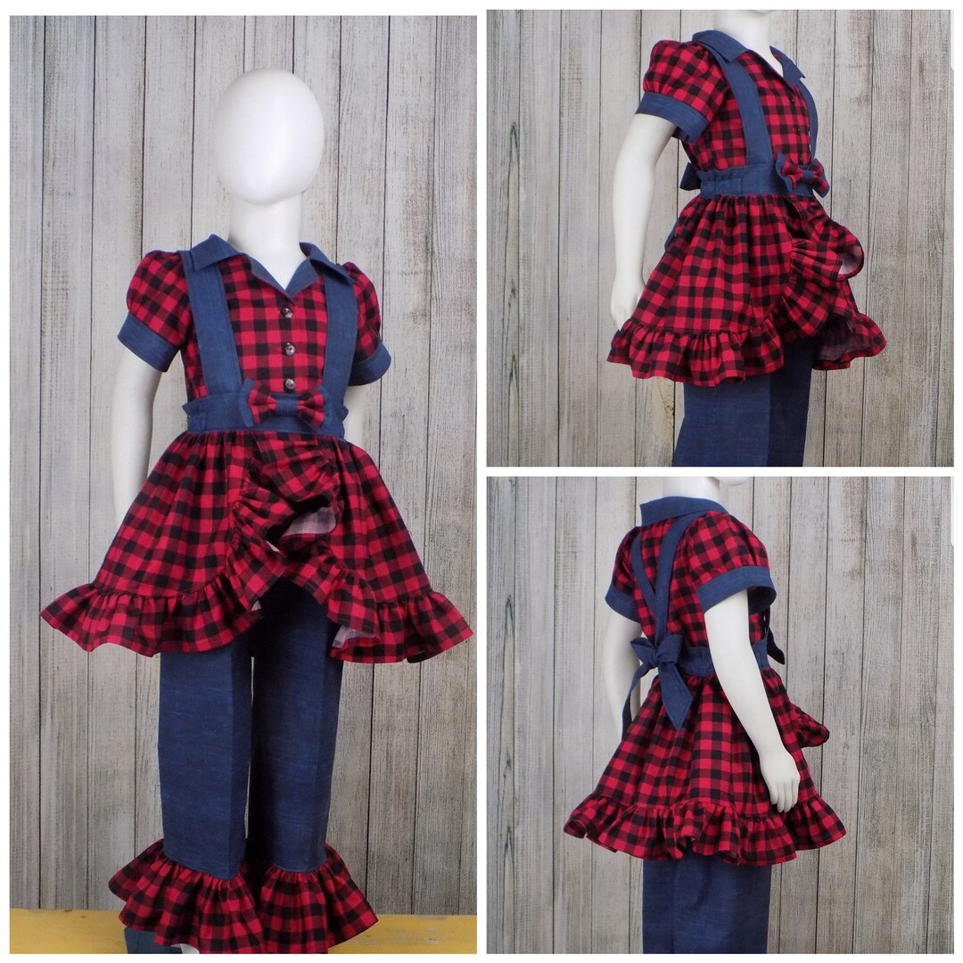 Girls Lumberjack Outfit, Pageant OOC, Denim Wear, Lumberjack Birthday ...