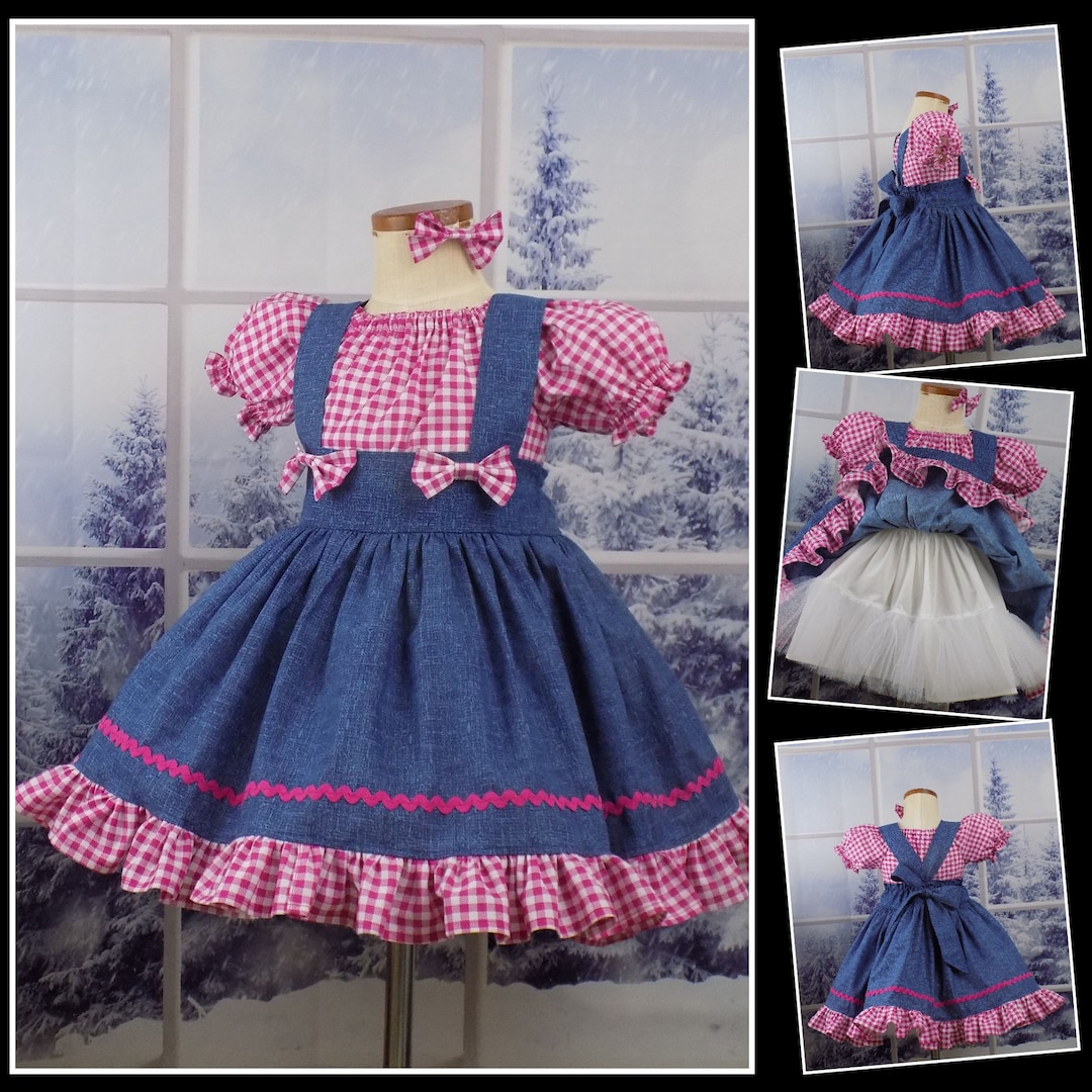 Denim Pageant Wear, Pink, Girl Western Dress, Country, Western OOC ...