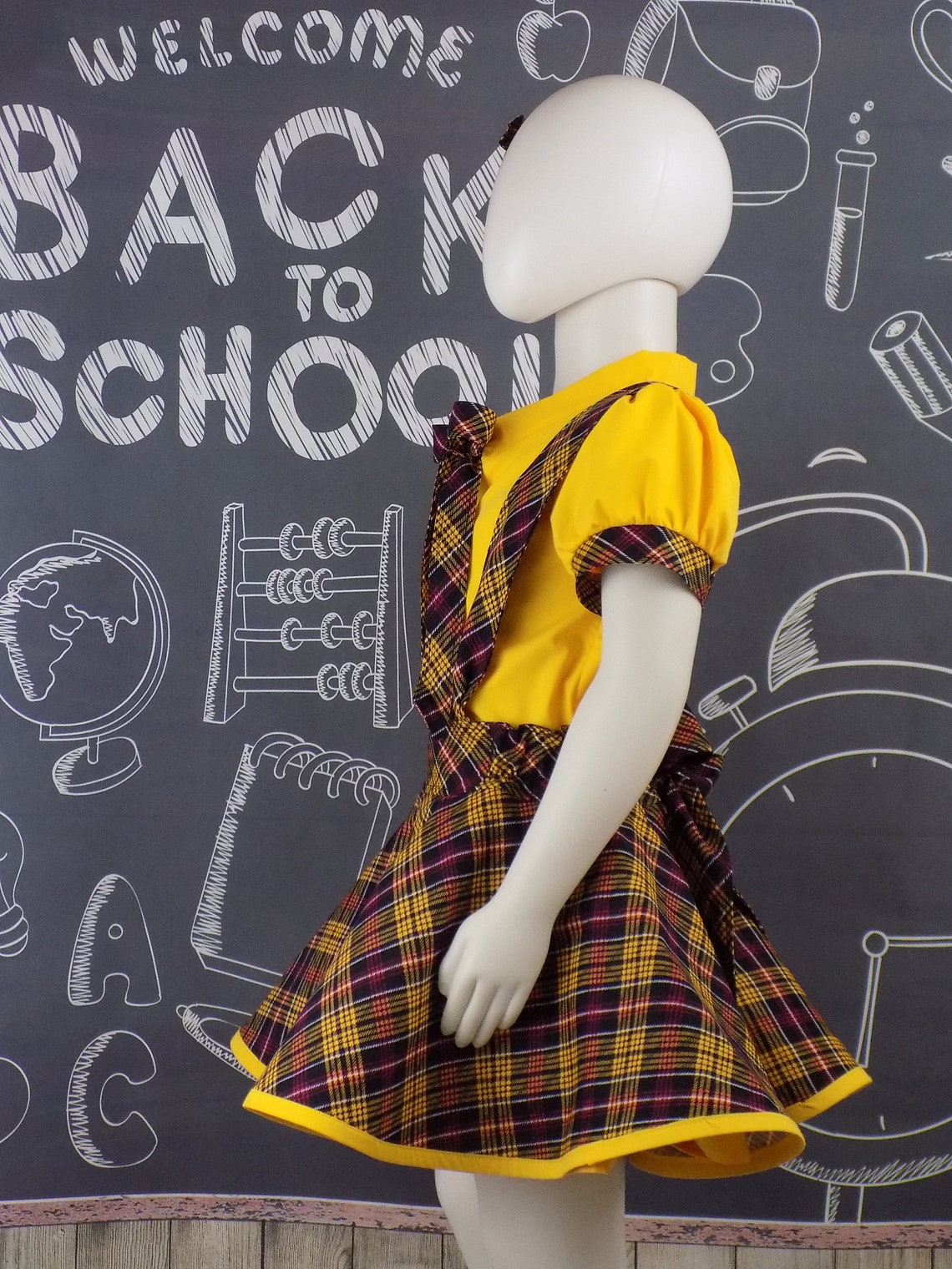 Back to School Outfit Pageant School Wear OOC Suspender - Etsy