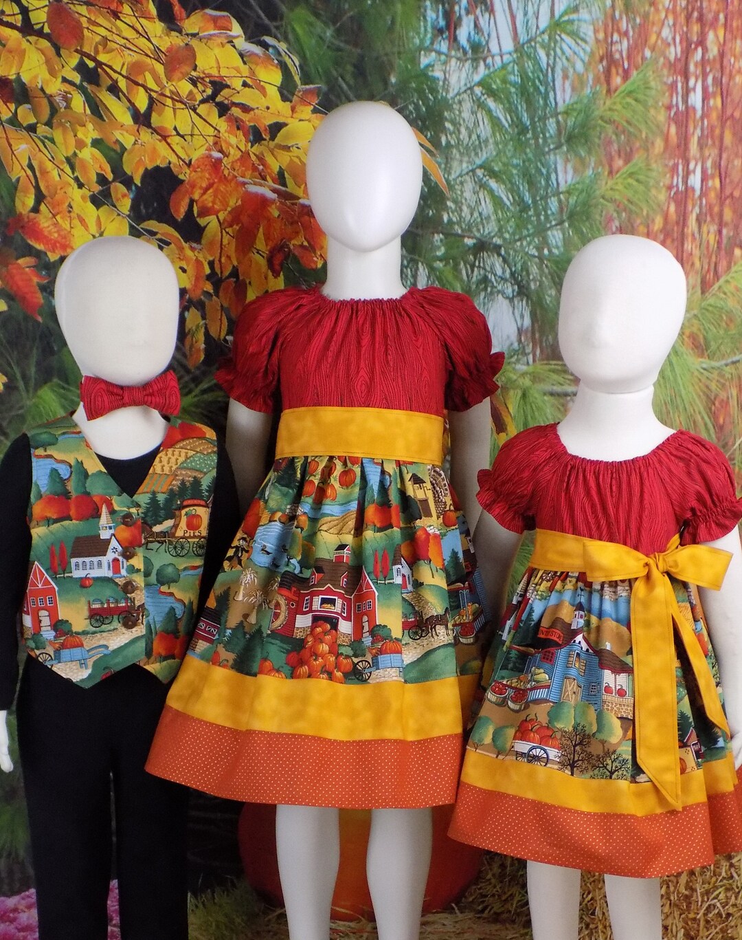 Matching Outfit, Brother Sister Set, Fall, Farm, Thanksgiving, Clothes ...