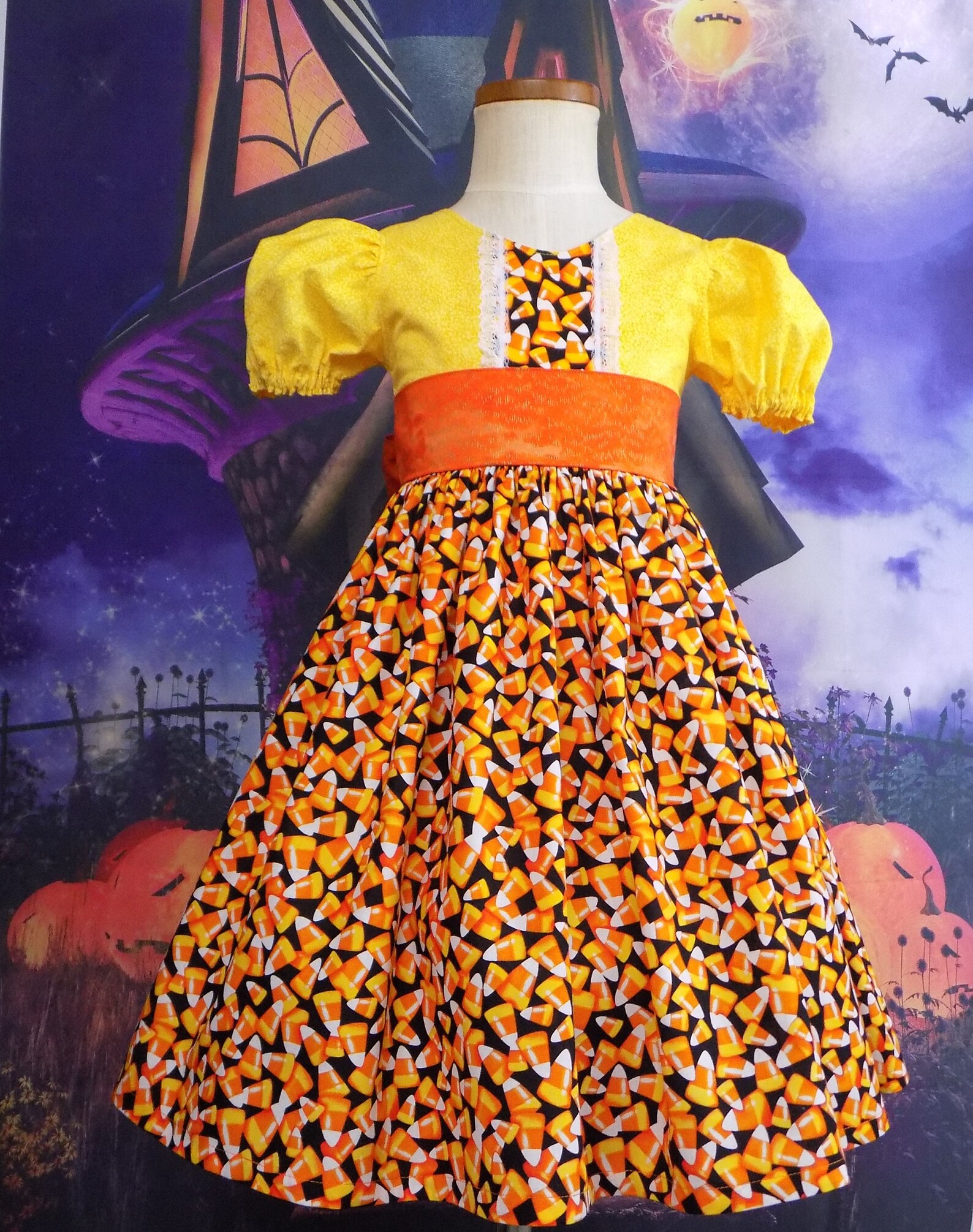 CANDY CORN Dress Girls HALLOWEEN Dress Clothing Clothes - Etsy