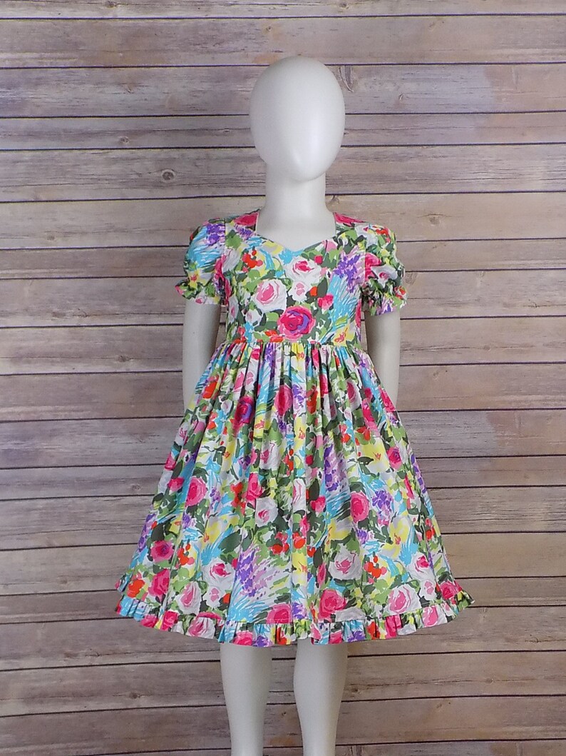 5T Spring Dress Girls Easter Dress READY to SHIP Floral - Etsy
