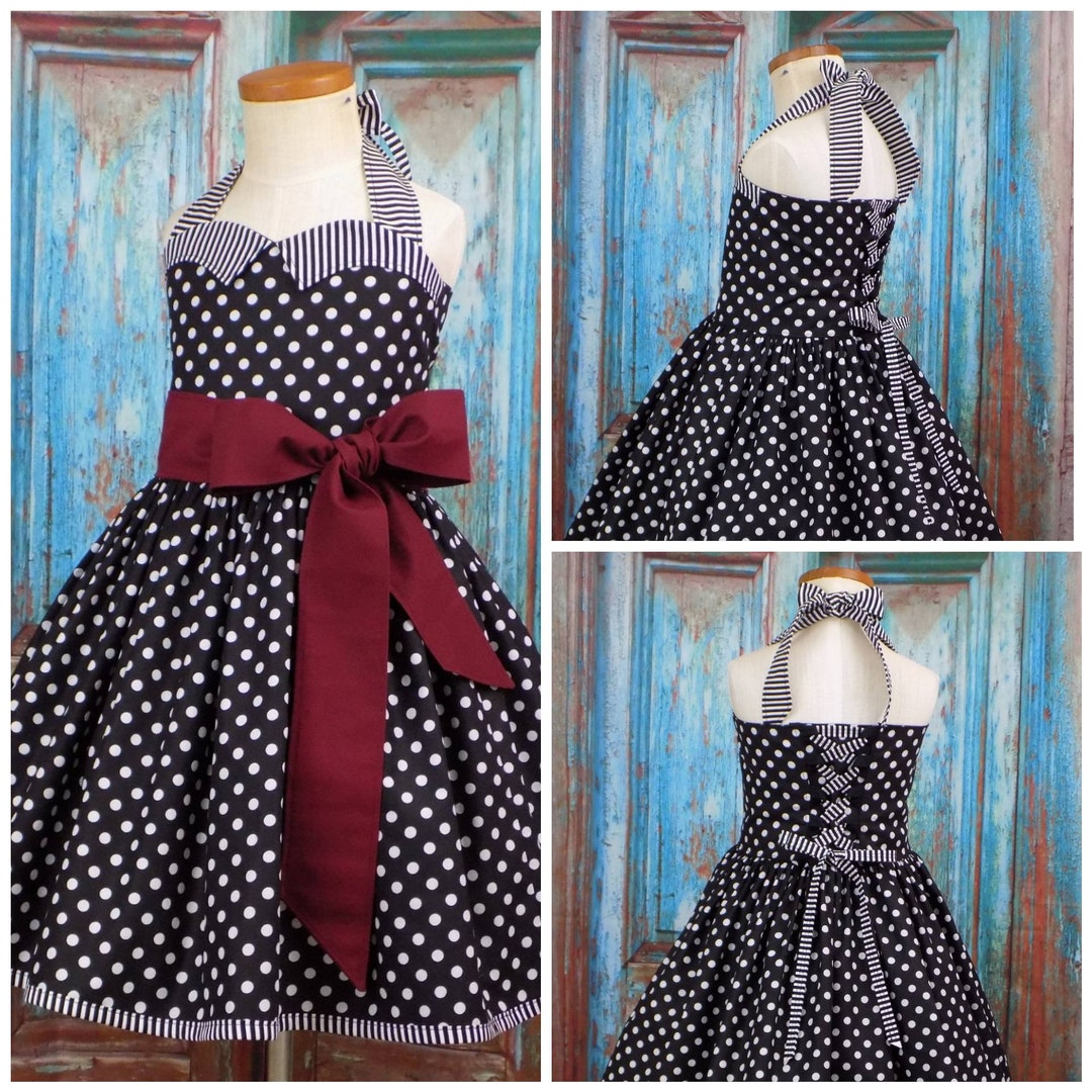 50s Dress Girls 50s Outfit Pageant Wear, Outfit of Choice, OOC, Polka ...