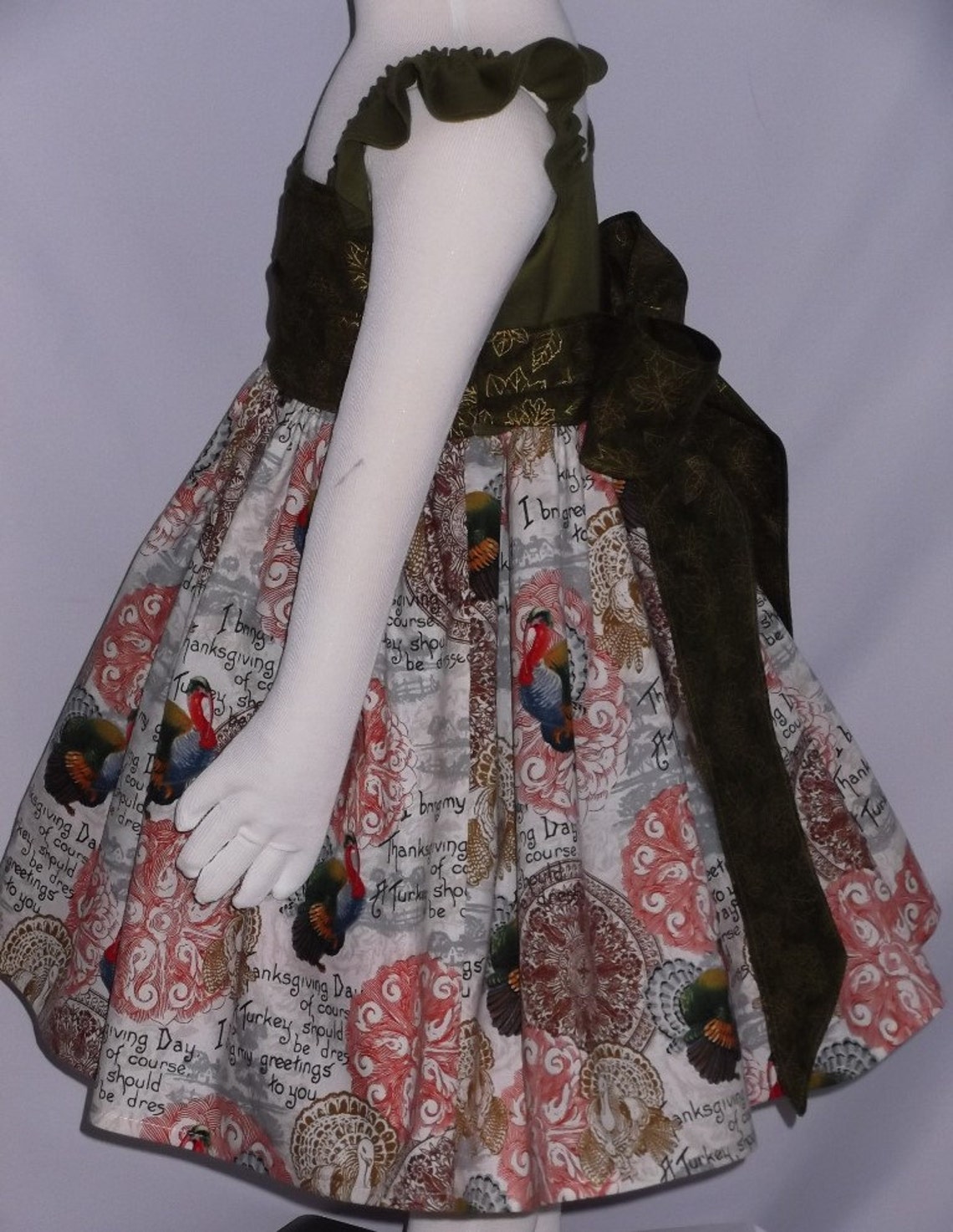 Thanksgiving Dress, Girls, Turkey Dress, Toddler, Thanksgiving Outfit ...