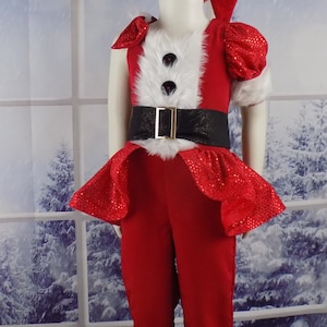 Christmas Pageant Wear Red Jumpsuit Fur, Winter Outfit, Character ...