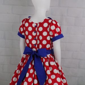 Girl Red and White Large Polka Dot Dress, Sportswear, Polka Dot, OLM ...