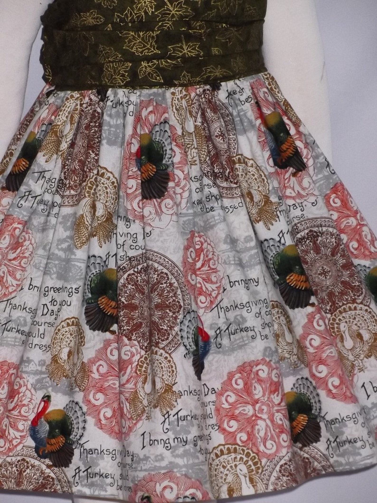 Thanksgiving Dress, Girls, Turkey Dress, Toddler, Thanksgiving Outfit ...