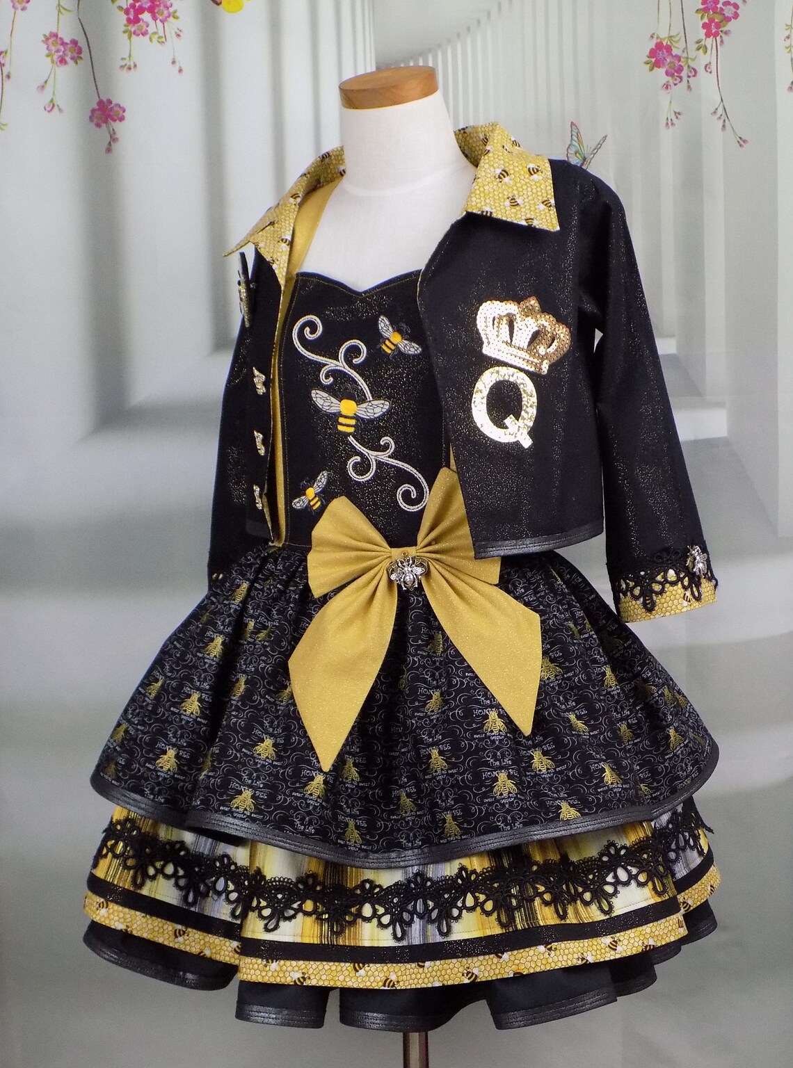 Queen Bee Outfit Bee Pageant Dress Queen of Bees Costume - Etsy