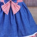 Red Gingham Western Dress Denim Pageant Wear Halter OOC - Etsy