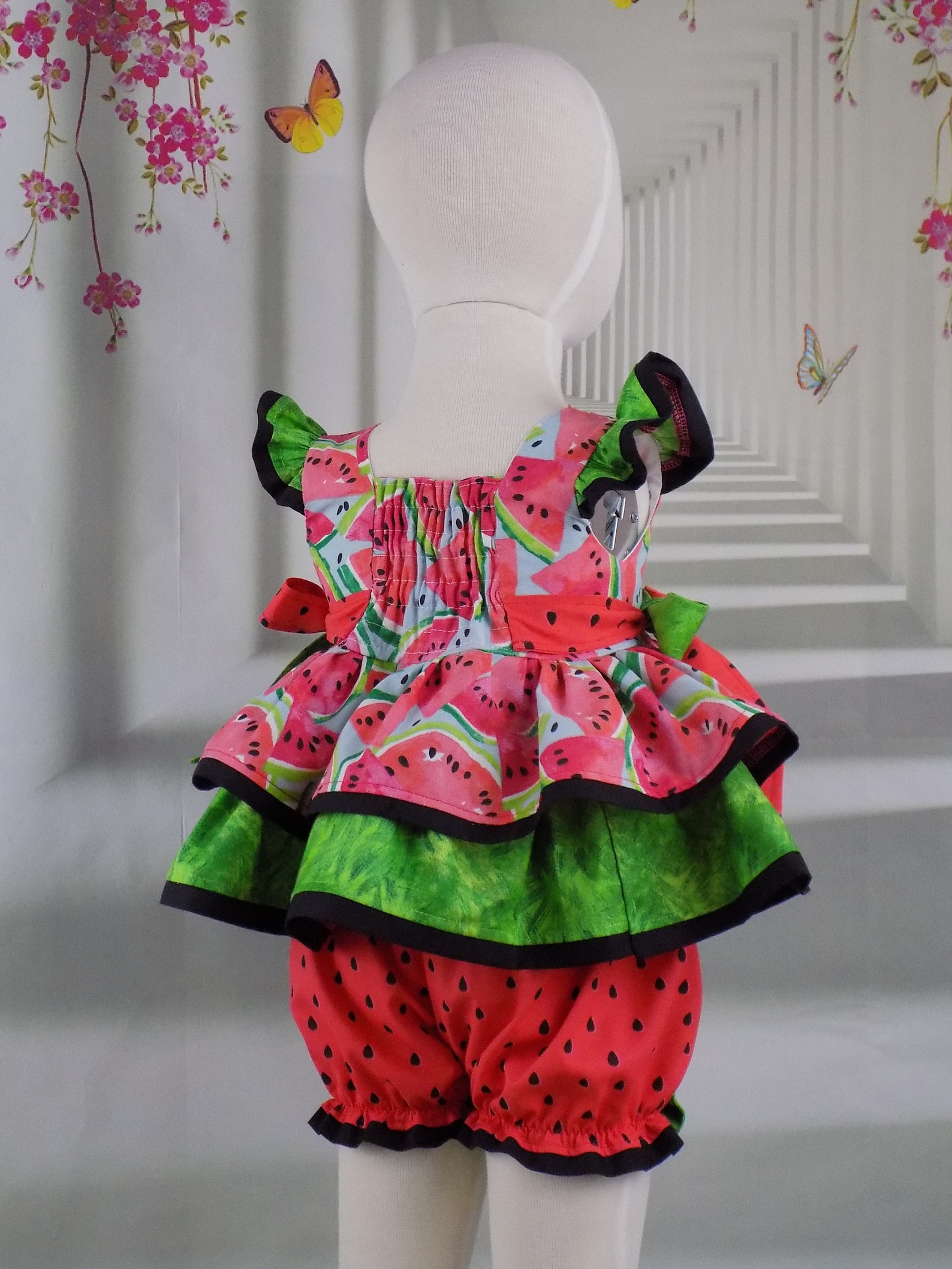 Girls Watermelon Outfit, Watermelon Pageant, Birthday Party, Watermelon ...