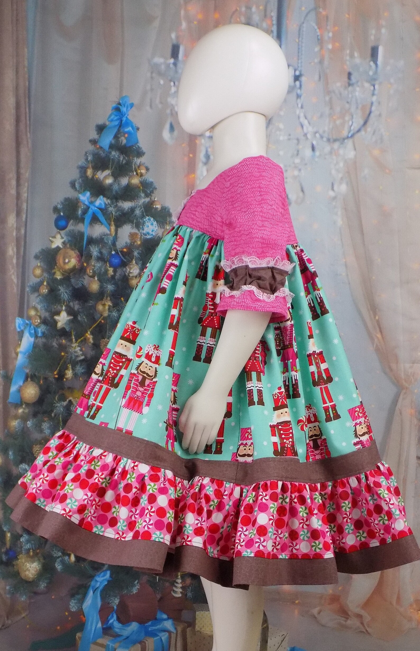 Nutcracker Dress Girls Christmas Dress Pink Mint Teal - Etsy