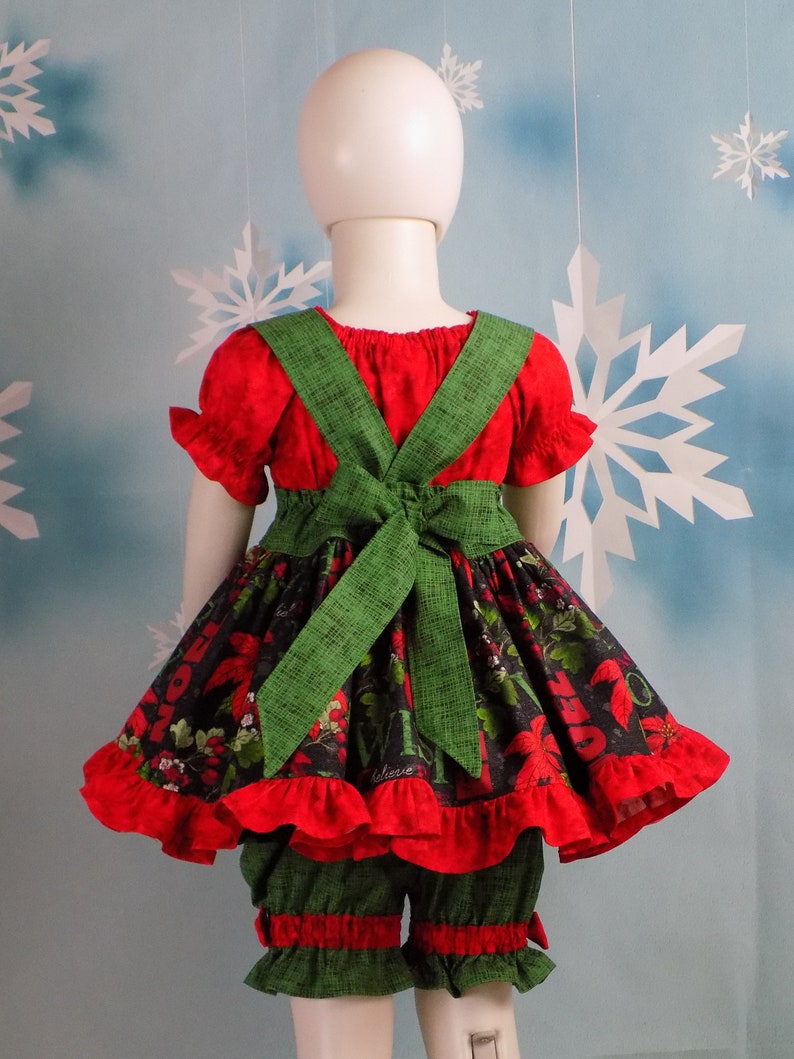 Christmas Pageant Outfit Casual Wear OOC Tunic Bloomers - Etsy