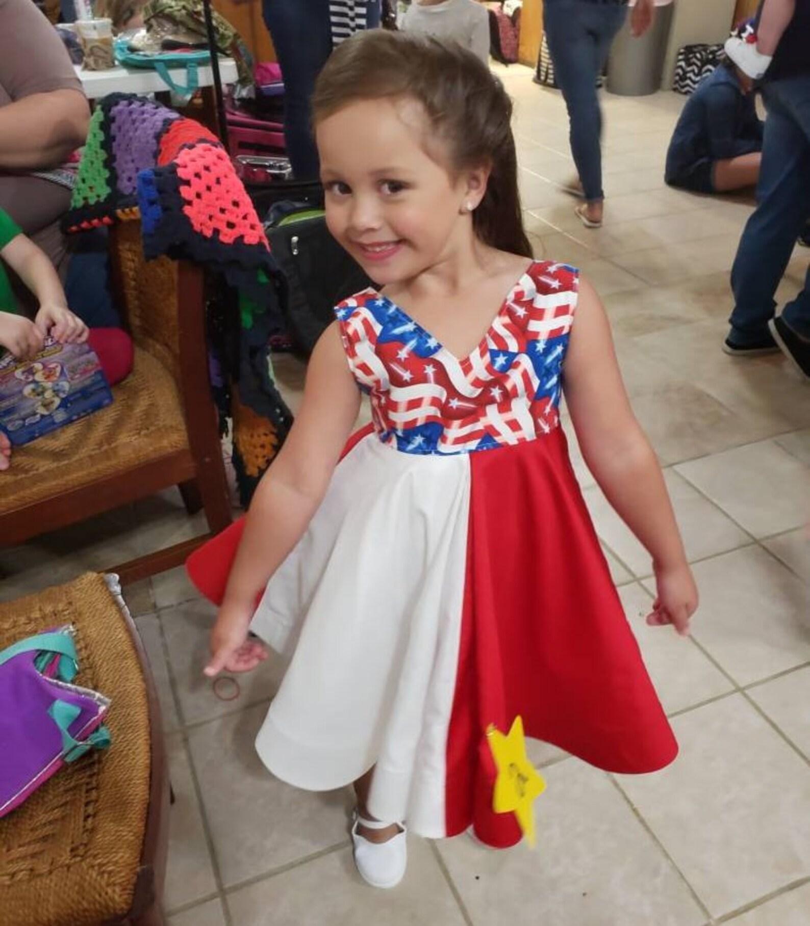 Patriotic Pageant Dress RWB Wear OOC Red White Blue Flag | Etsy