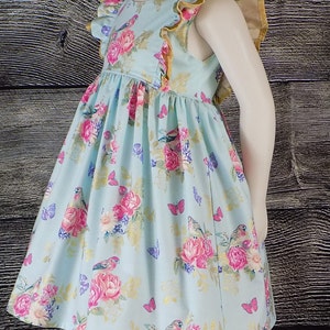 Size 5, Girls, Easter Dress, READY to SHIP, Spring Dress, Floral Dress ...