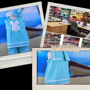 Pageant Sailor Outfit, Sailor Suit, Girl Sailor Top and Shorts ...