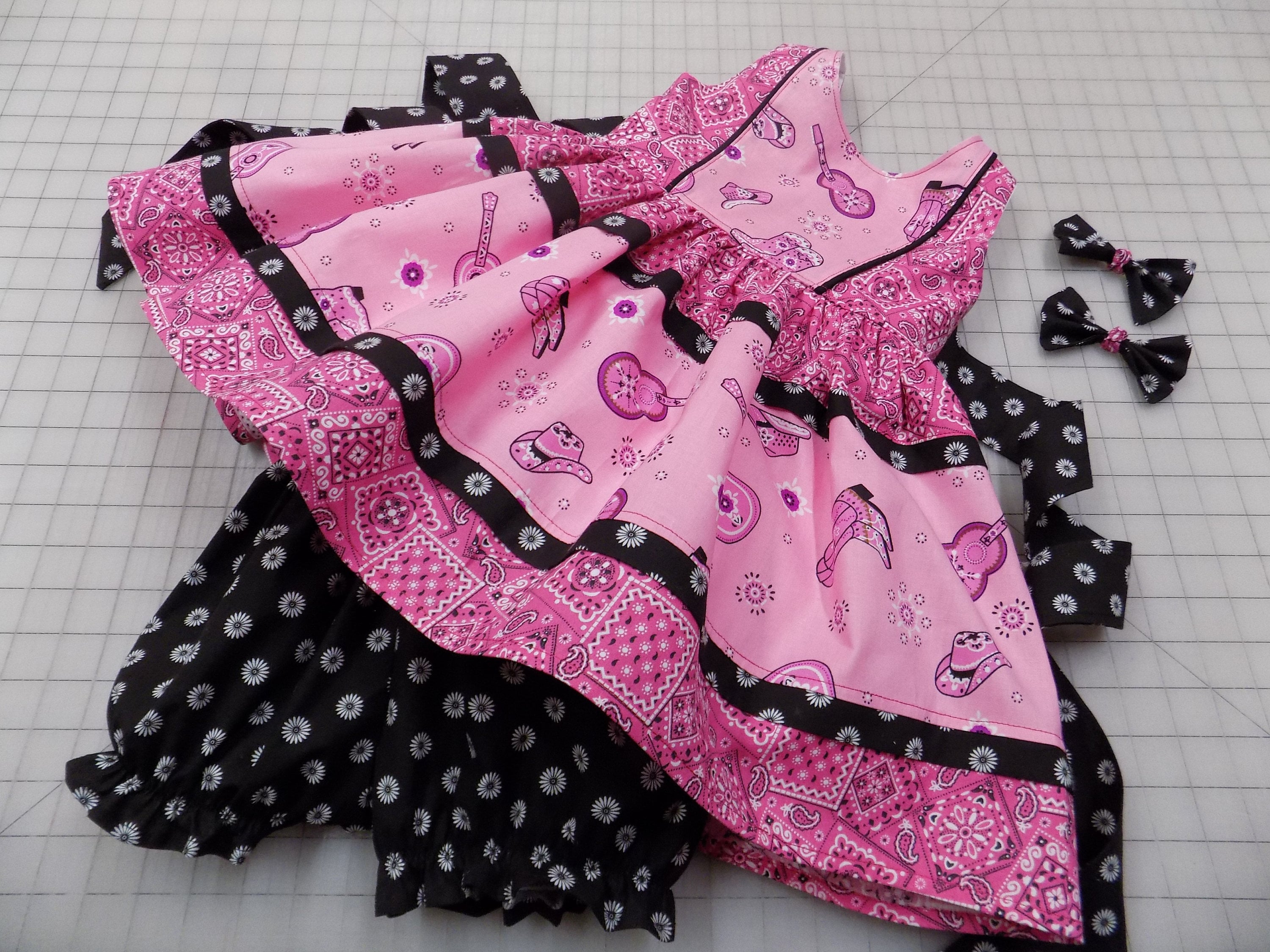 Girls Pink Western Wear Pink Cowgirl Dress Pink Cowgirl | Etsy