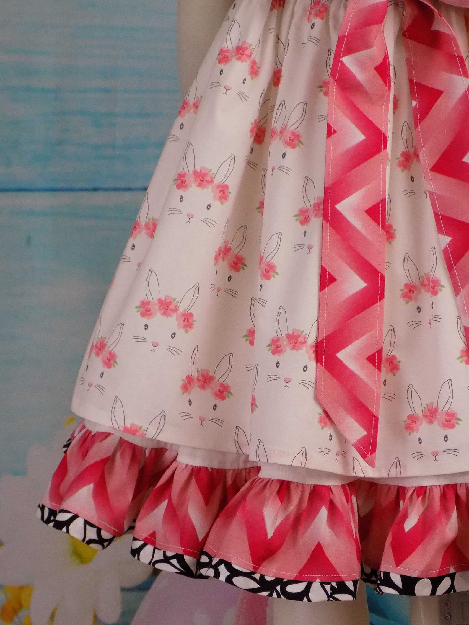 5T Girl Bunny Dress, READY to SHIP, Girls Easter Dress, Toddler, Girl ...