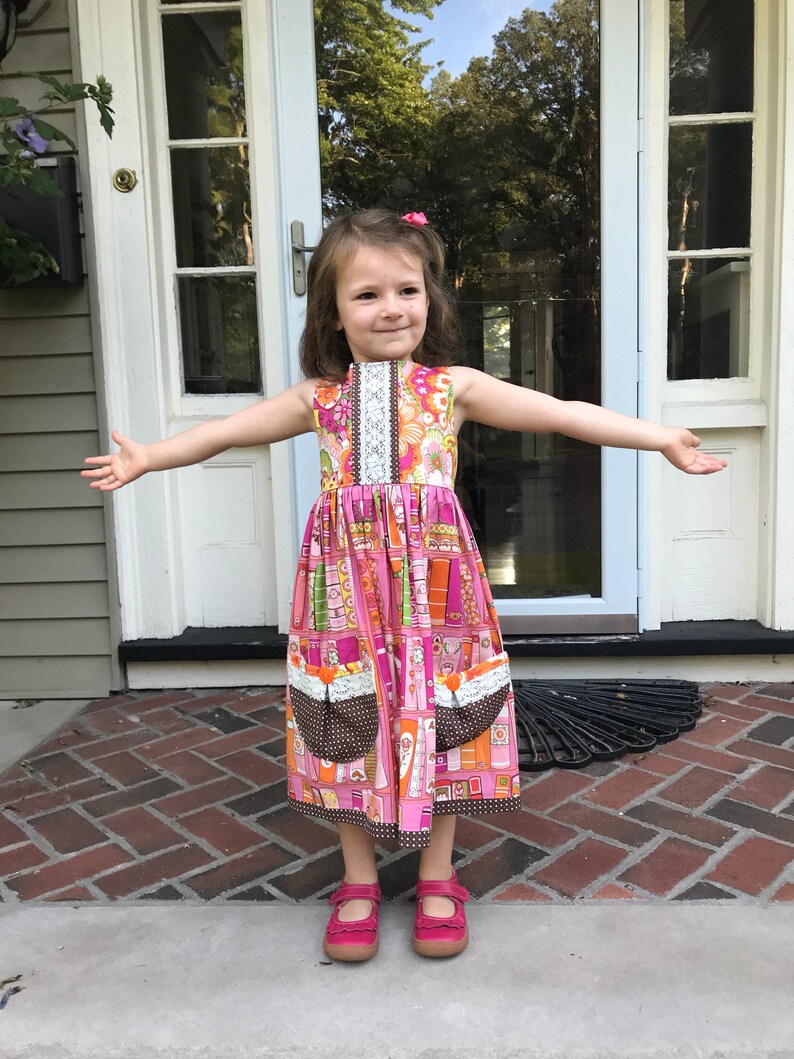 Book Dress School Dress Back to School First Day Reading | Etsy