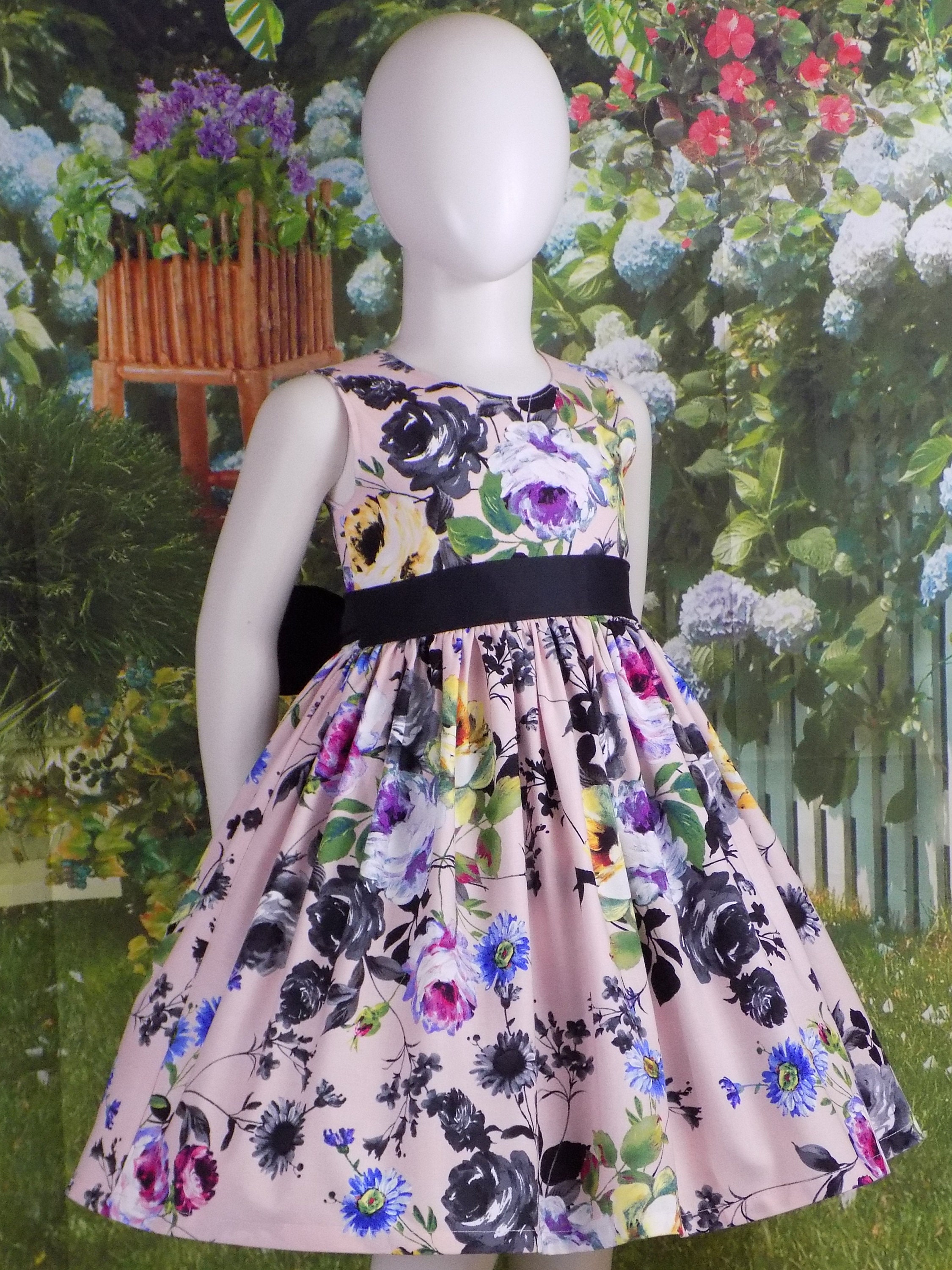 5T Girls Spring Dress Easter Dress Floral Dress Fancy - Etsy