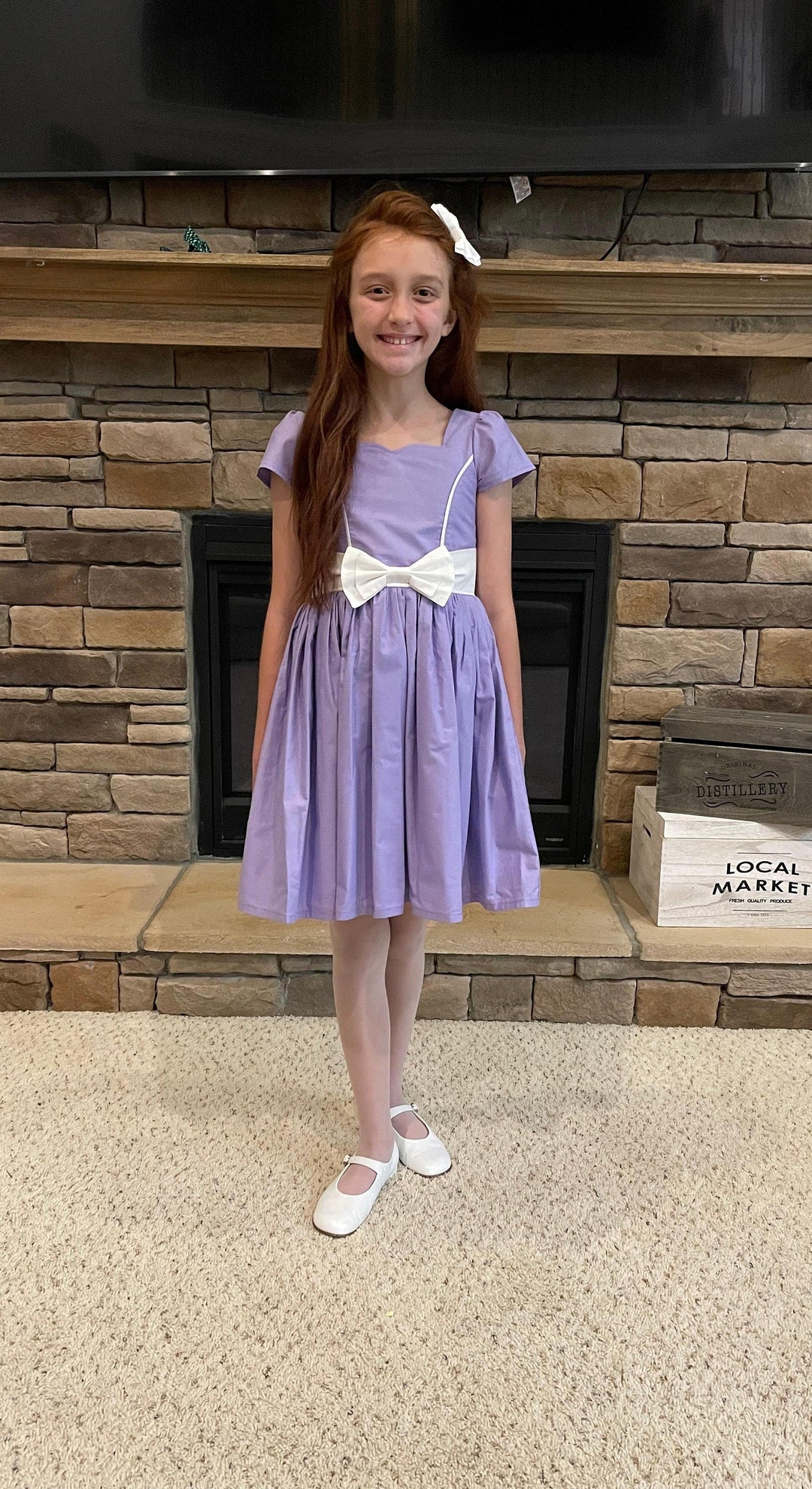 Interview Dress for Pageant, Girls Solid Color Cotton or Poly Cotton ...