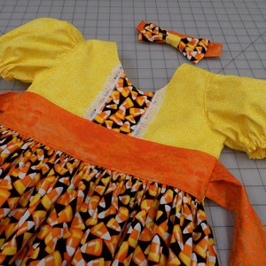 CANDY CORN Dress, Girls HALLOWEEN Dress, Clothing, Clothes, Outfit ...