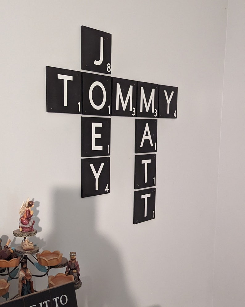 Scrabble Tiles Wall Art 4.5 Inches. Scrabble Tiles, Scrabble Tile ...