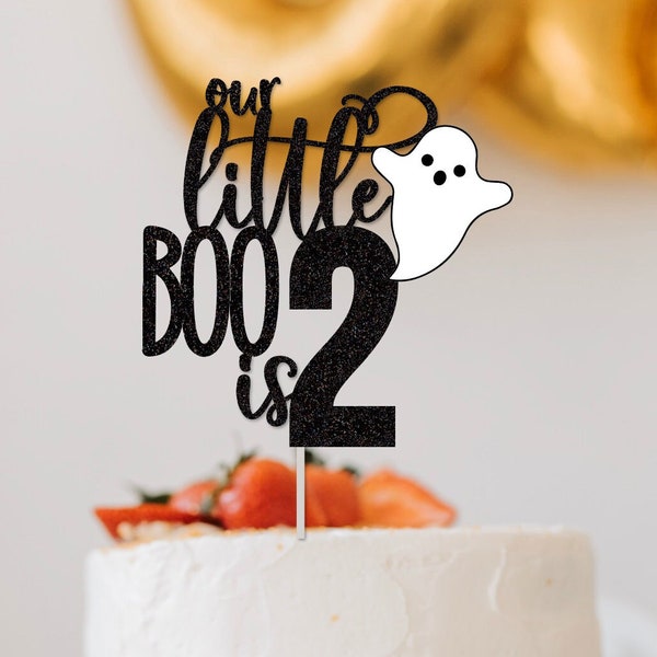 Little Boo is Two Cake Topper - Etsy