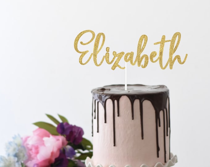 Personalized Name Cake Topper Birthday Cake Topper Name Birthday ...
