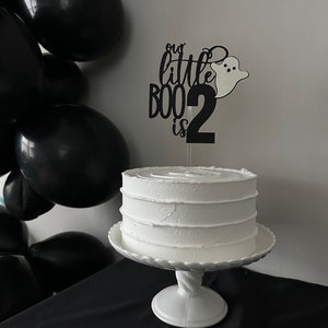 Our Little Boo is 2 Cake Topper Halloween Birthday Cake Topper Boo I'm ...